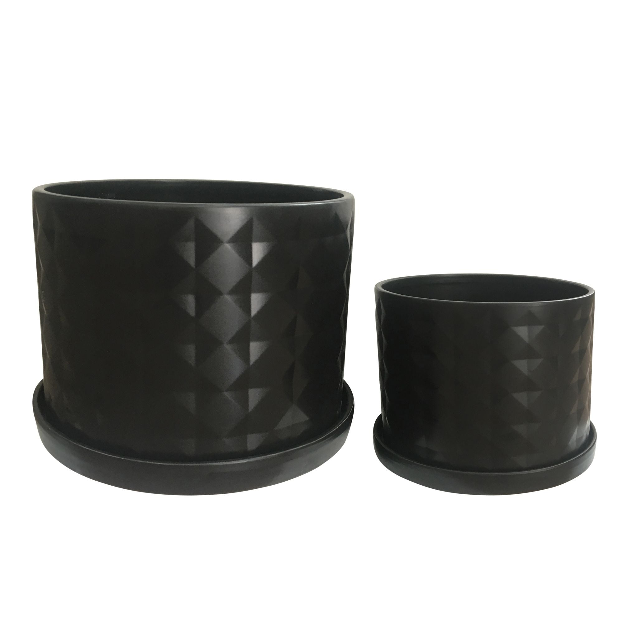 Black Ceramic Planters - Bed Bath & Beyond